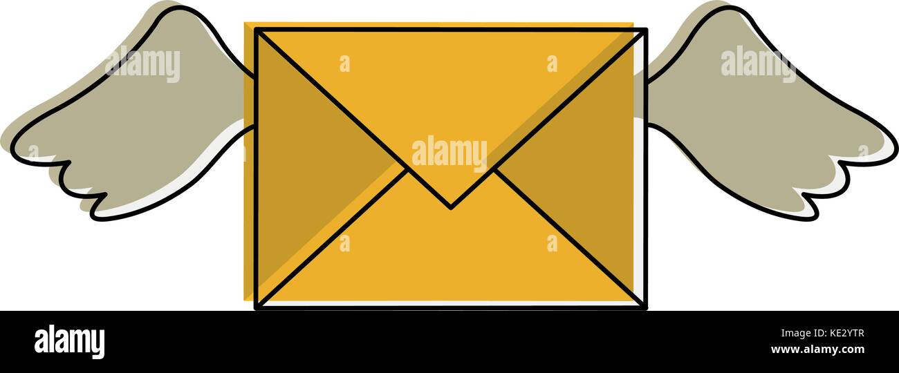 Writing wings Stock Vector Images - Alamy