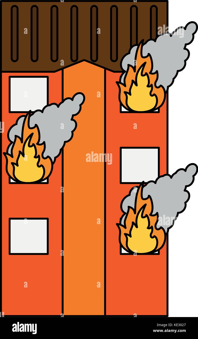 building on fire icon image Stock Vector Image & Art - Alamy