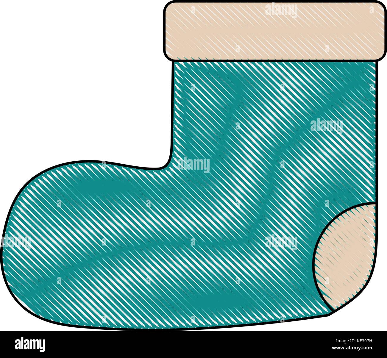 Christmas boot symbol Stock Vector Image & Art - Alamy
