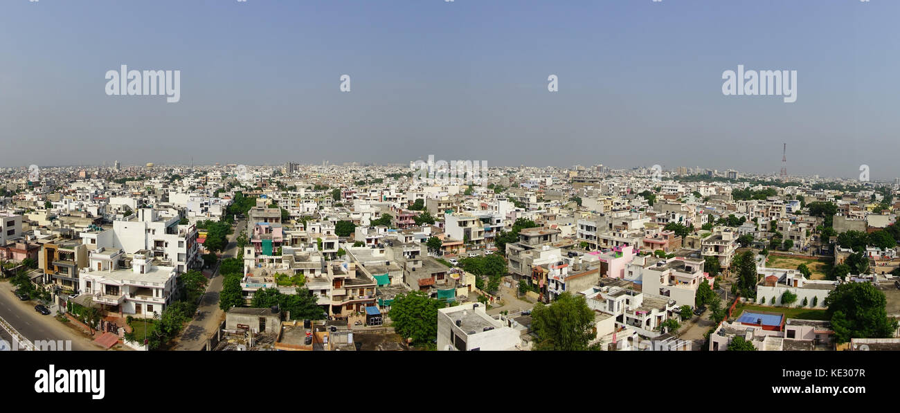 Jaipur, India - September 20, 2017: Beautiful aerial view of old ...