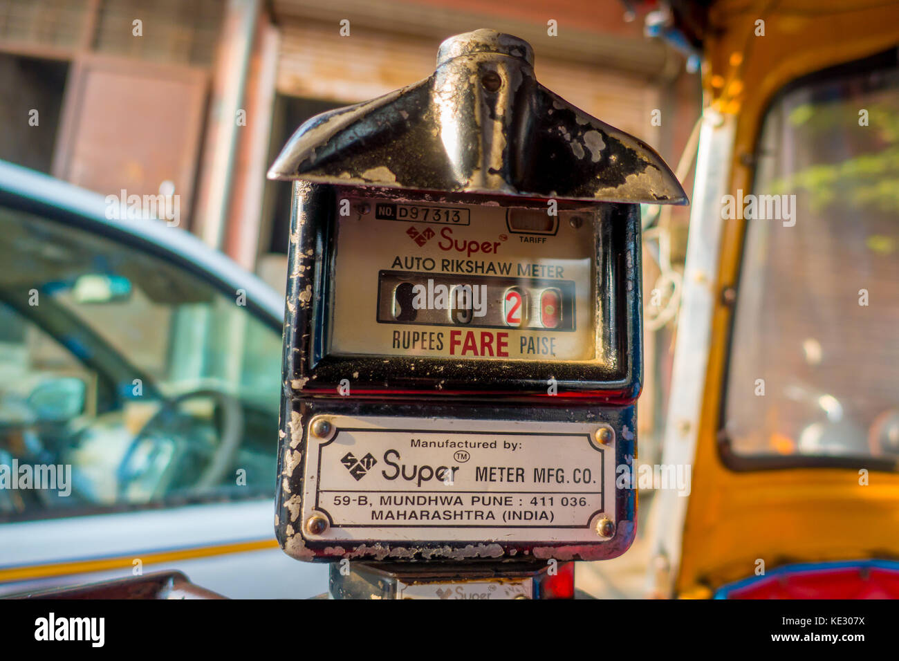 Auto rickshaw meter hi-res stock photography and images - Alamy