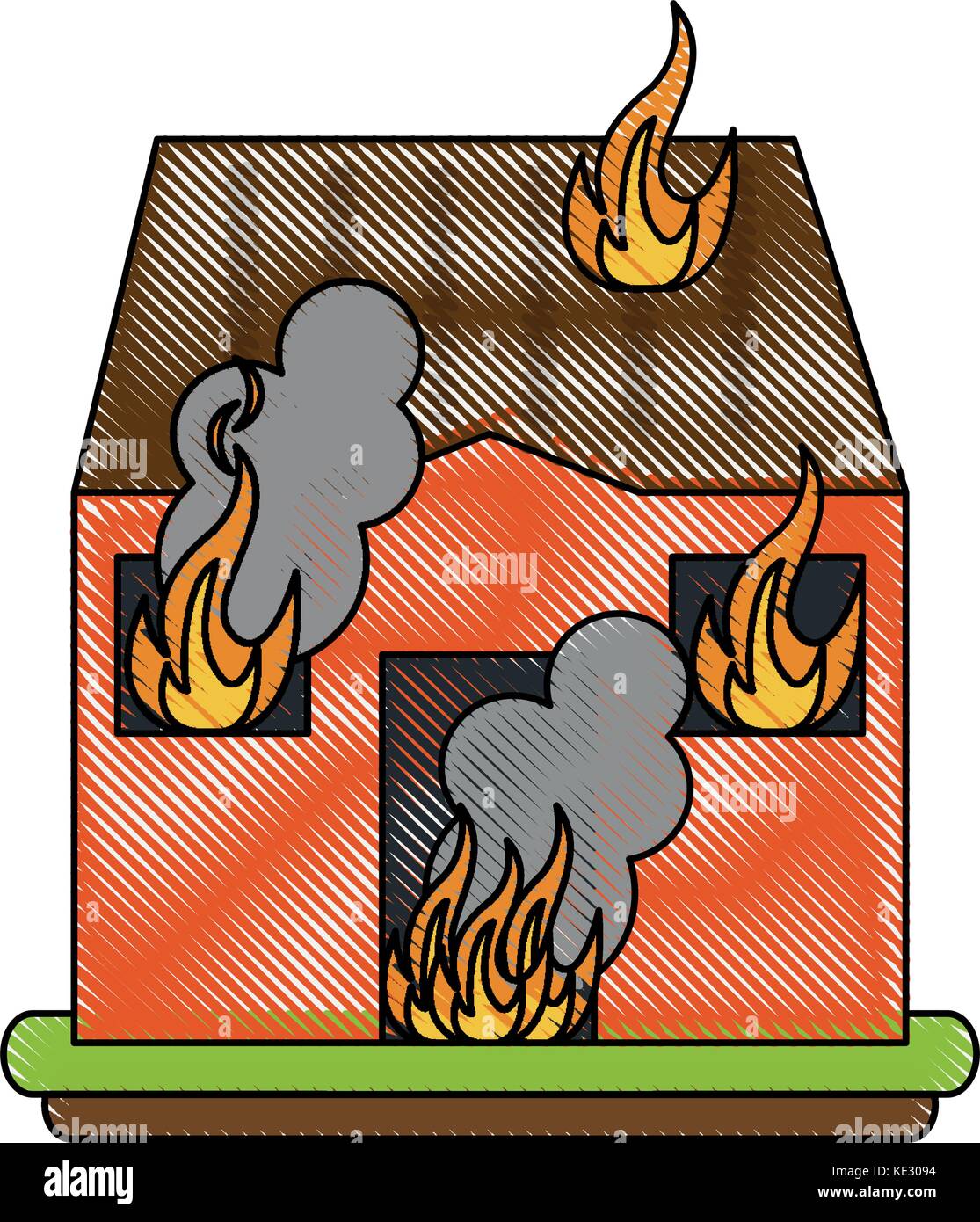 House on fire Stock Vector Image & Art - Alamy