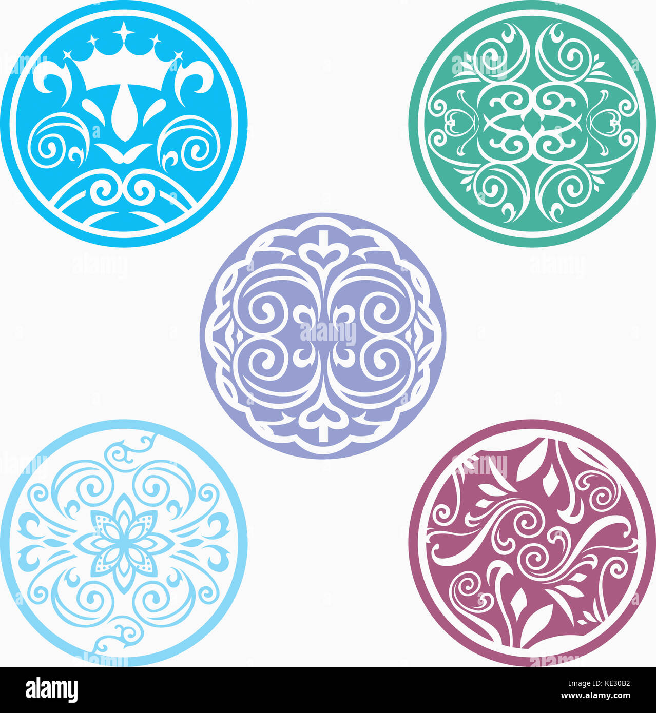 Traditional korean patterns Cut Out Stock Images & Pictures - Alamy