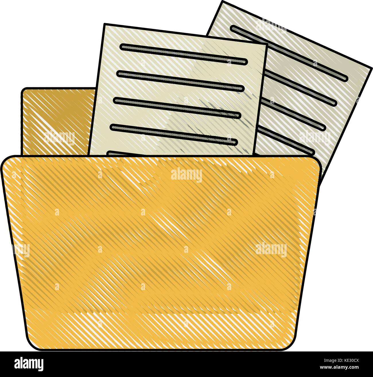 Folder document symbol Stock Vector Image & Art - Alamy