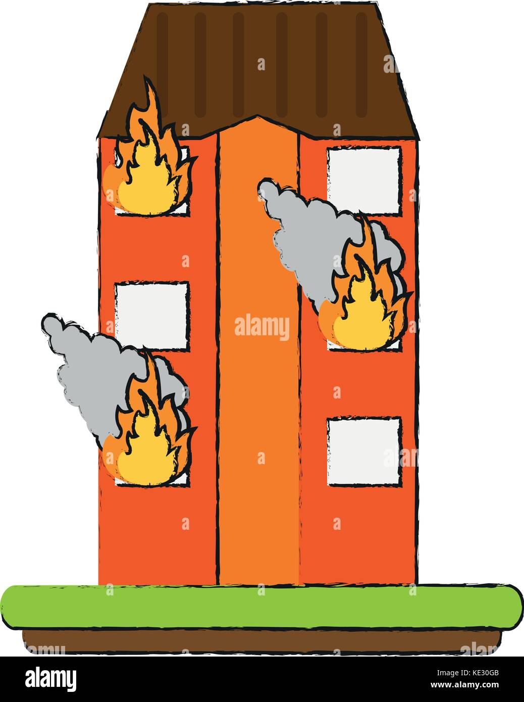 House on fire Stock Vector Image & Art - Alamy