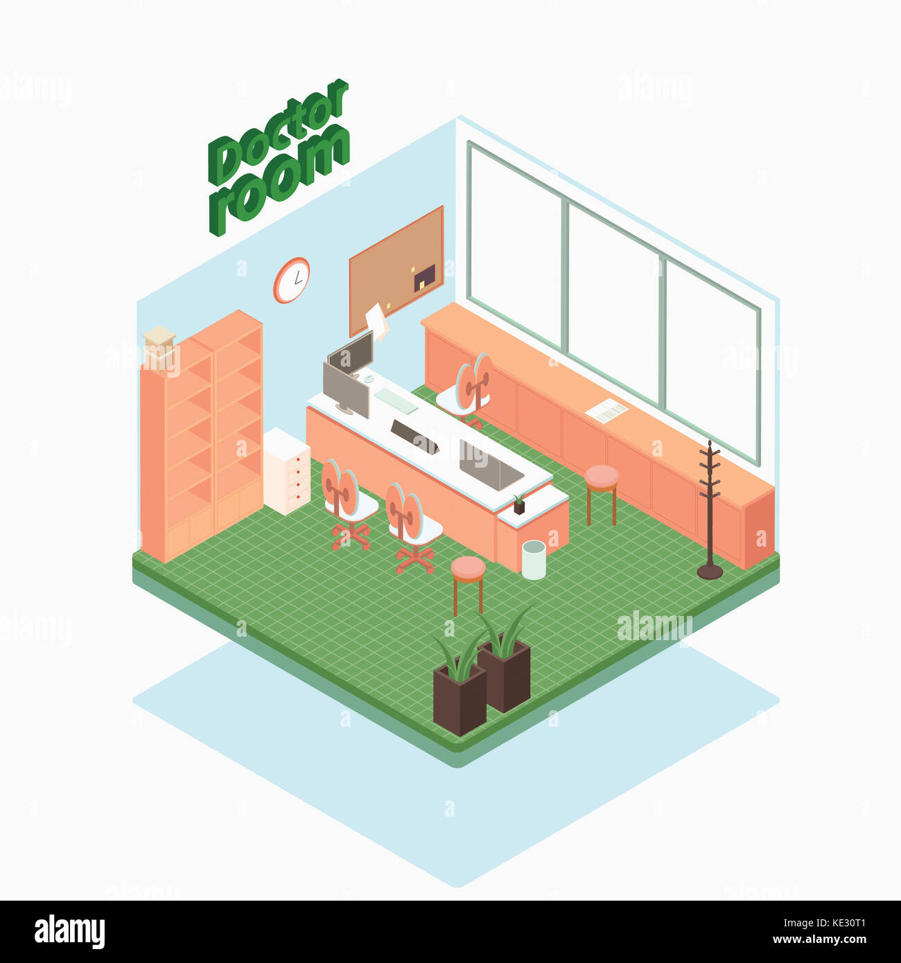 Interior of doctor's room Stock Photo - Alamy