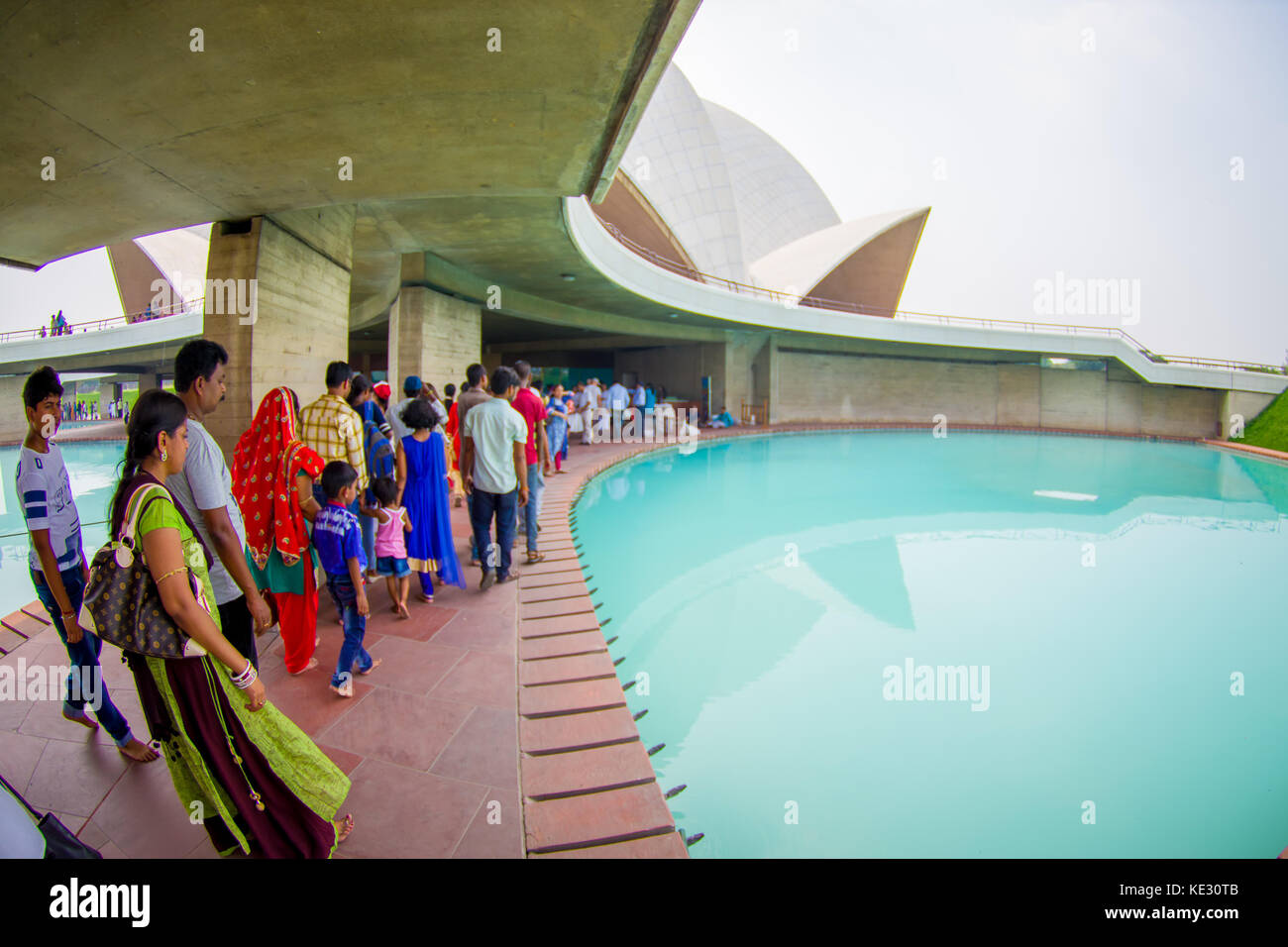 Inside lotus temple delhi hi-res stock photography and images - Alamy