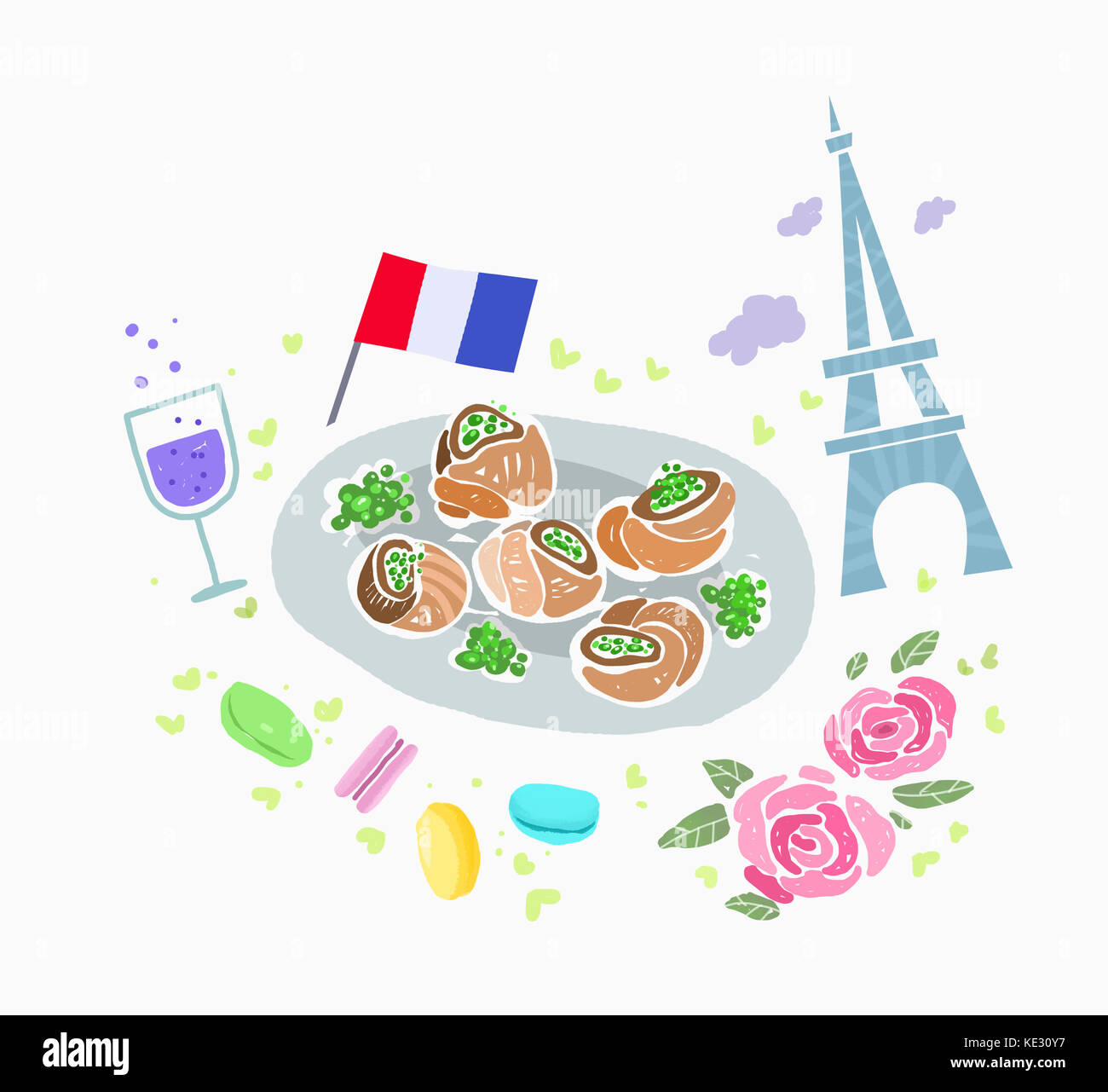 Traditional French food Stock Photo - Alamy