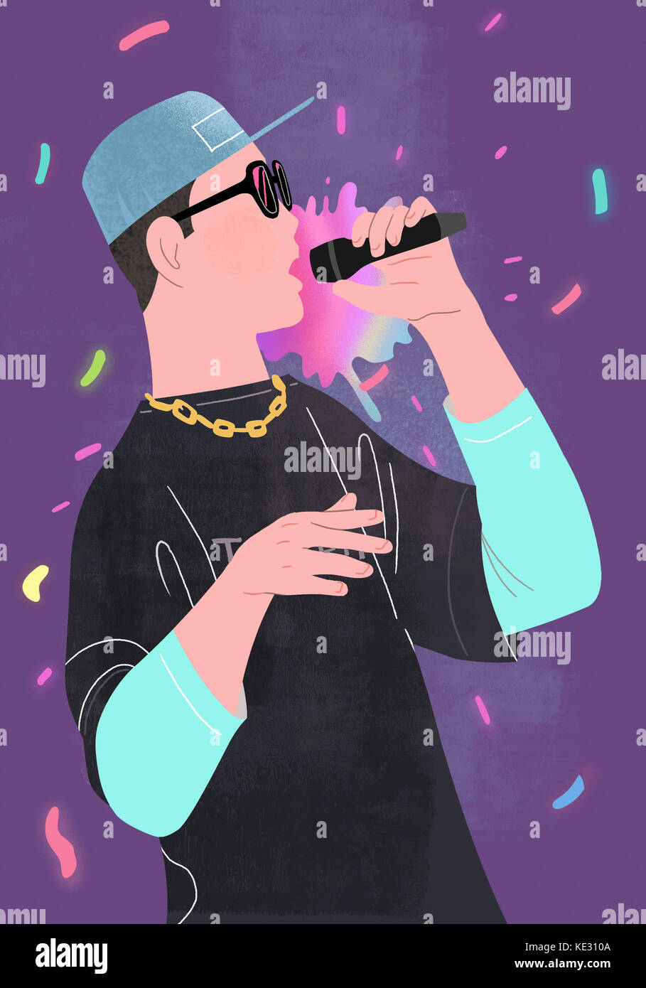 Male hip-hop singer Stock Photo - Alamy