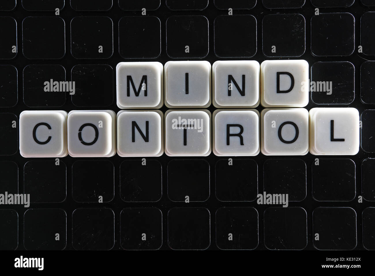 Mind control text word photo illustration Stock Photo - Alamy