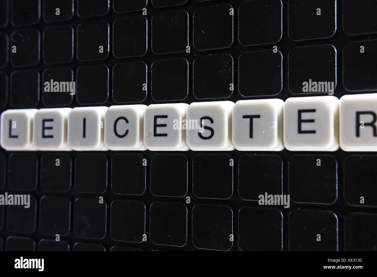 Leicester text word photo illustration Stock Photo - Alamy