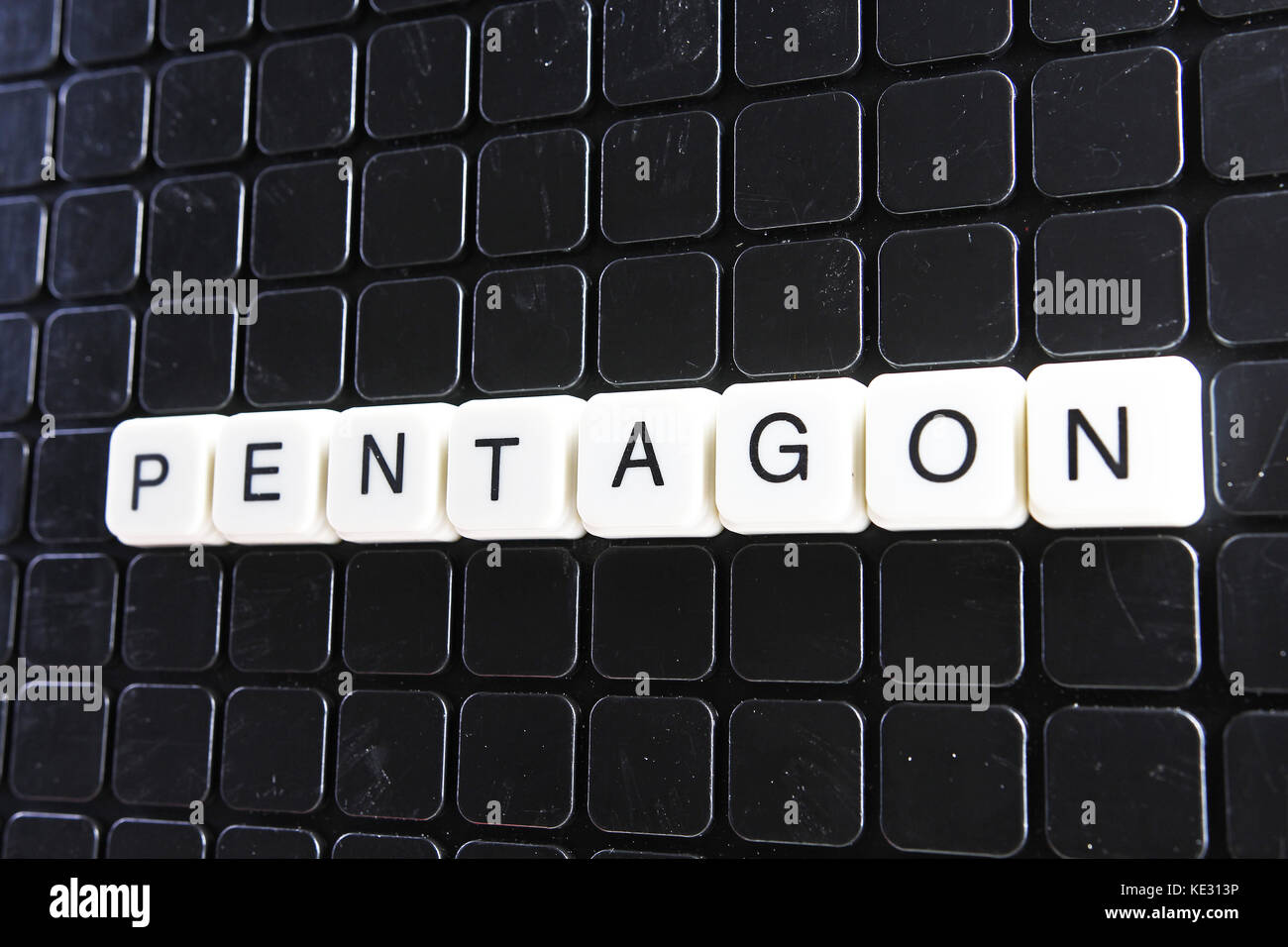 Pentagon text word photo illustration Stock Photo - Alamy
