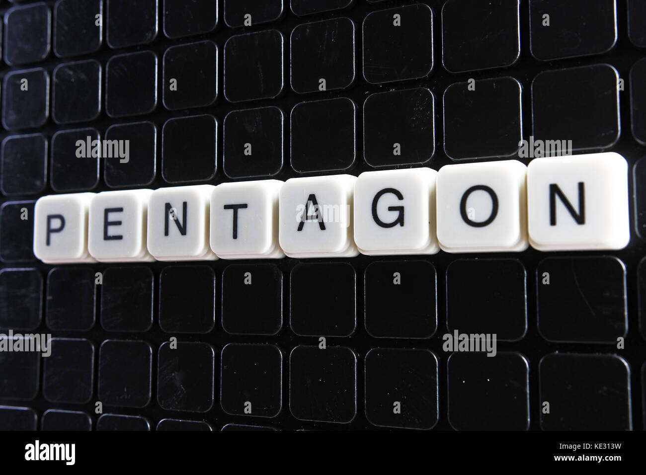 Pentagon text word photo illustration Stock Photo - Alamy