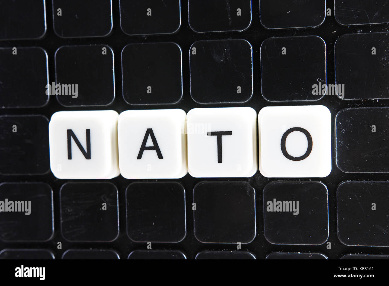 NATO text word photo illustration Stock Photo - Alamy
