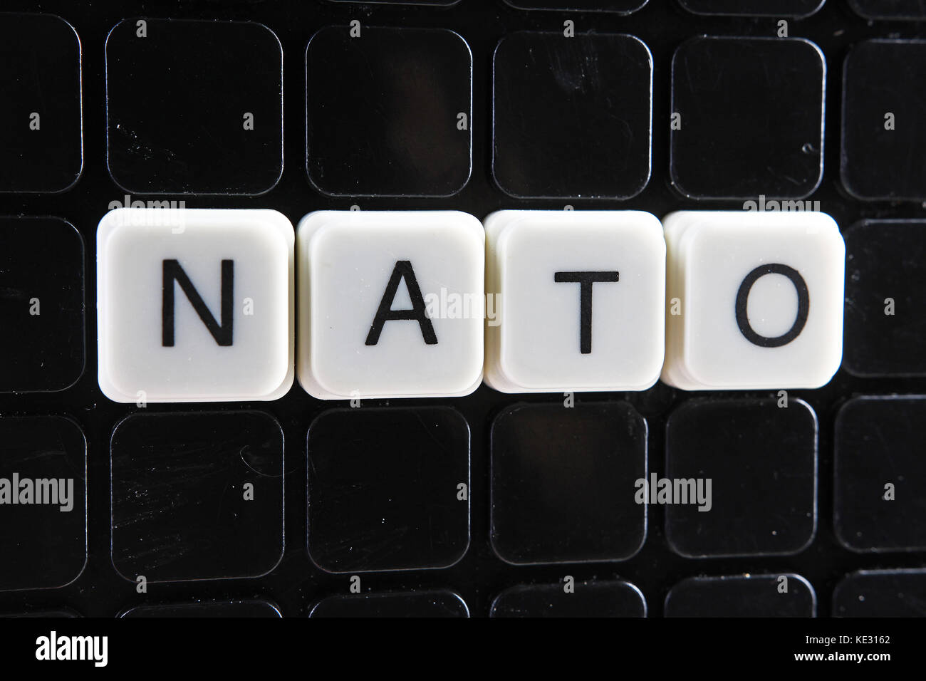 NATO text word photo illustration Stock Photo - Alamy