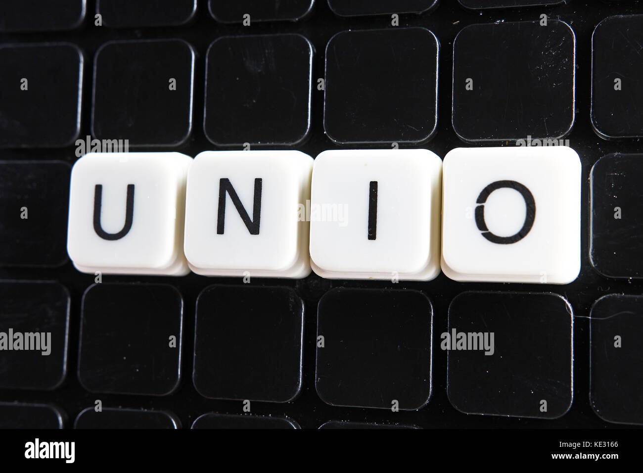 Unio Union text word photo illustration Stock Photo - Alamy