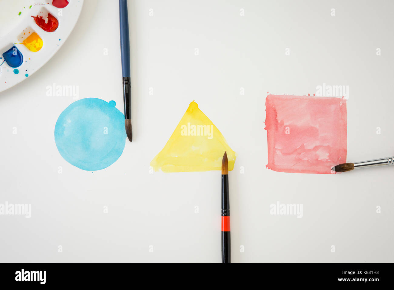 Watercolor square background hi-res stock photography and images - Alamy