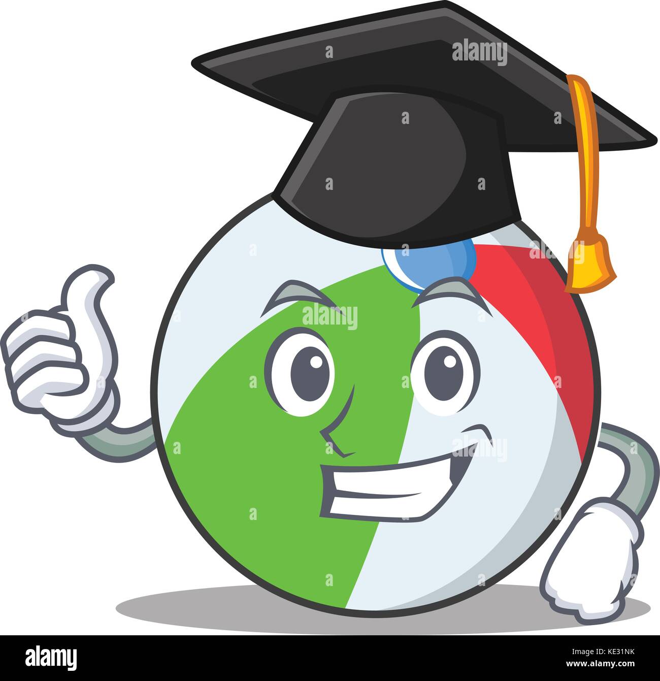 Graduation ball character cartoon style Stock Vector Image & Art - Alamy