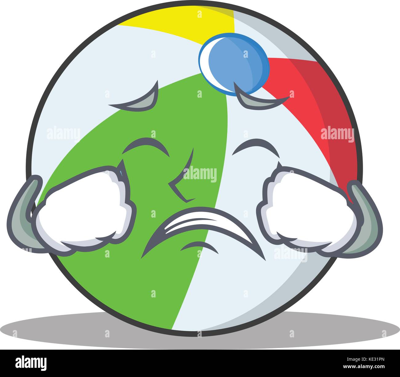 Crying ball character cartoon style Stock Vector Image & Art - Alamy