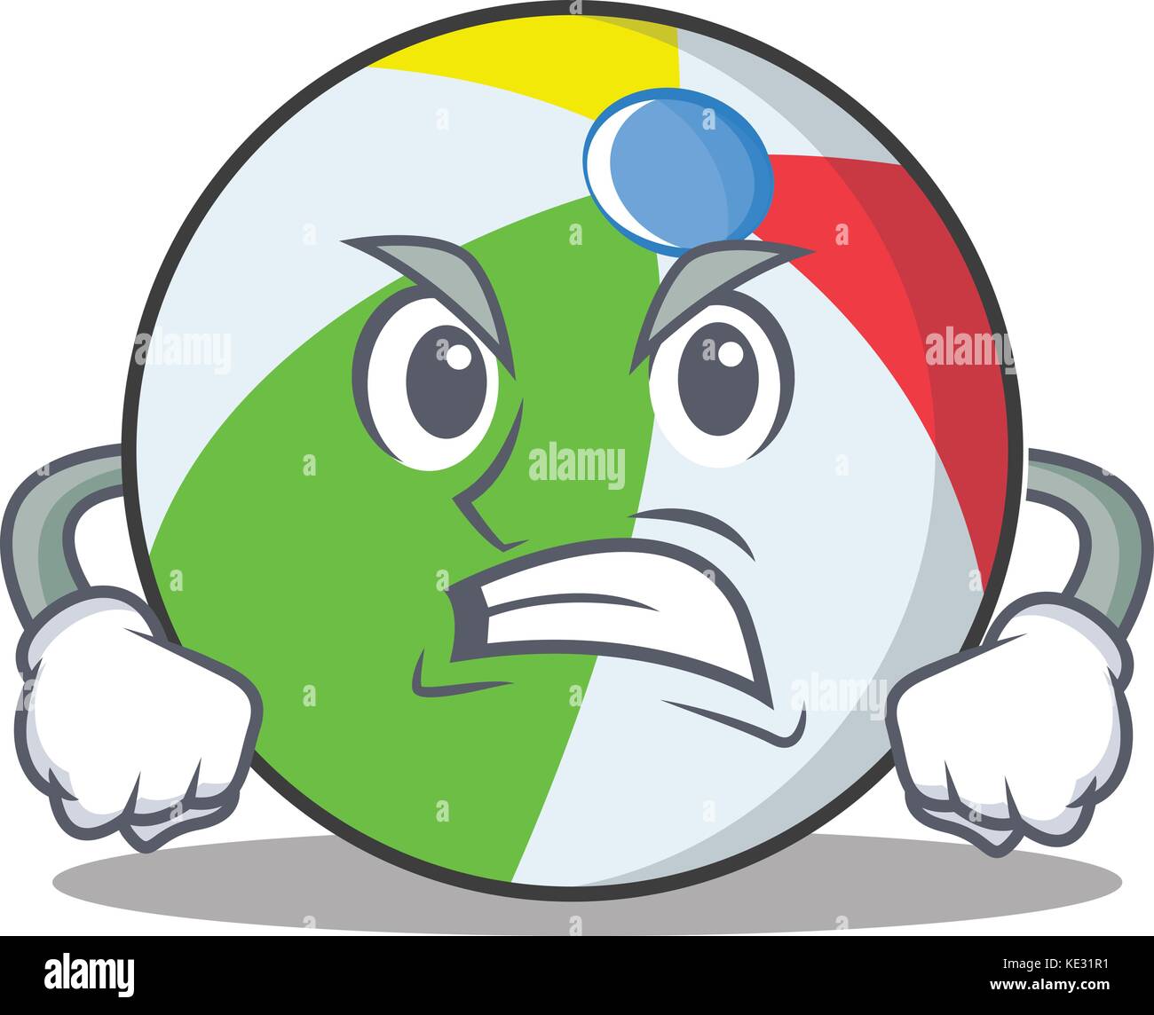 Angry ball character cartoon style Stock Vector Image & Art - Alamy