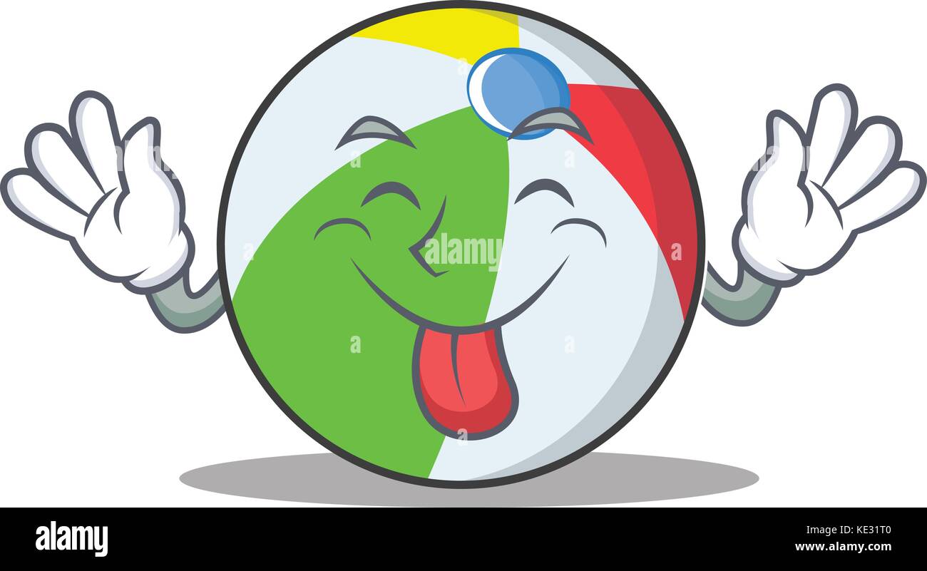 Tongue out ball character cartoon style Stock Vector Image & Art - Alamy