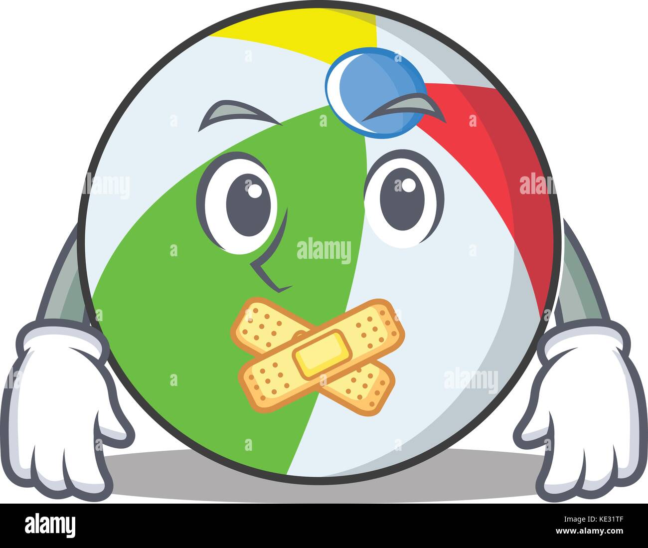 Silent ball character cartoon style Stock Vector Image & Art - Alamy