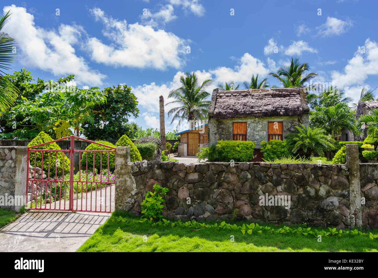 Traditional stone house at Ivana Island, Batanes, Philippines Stock ...