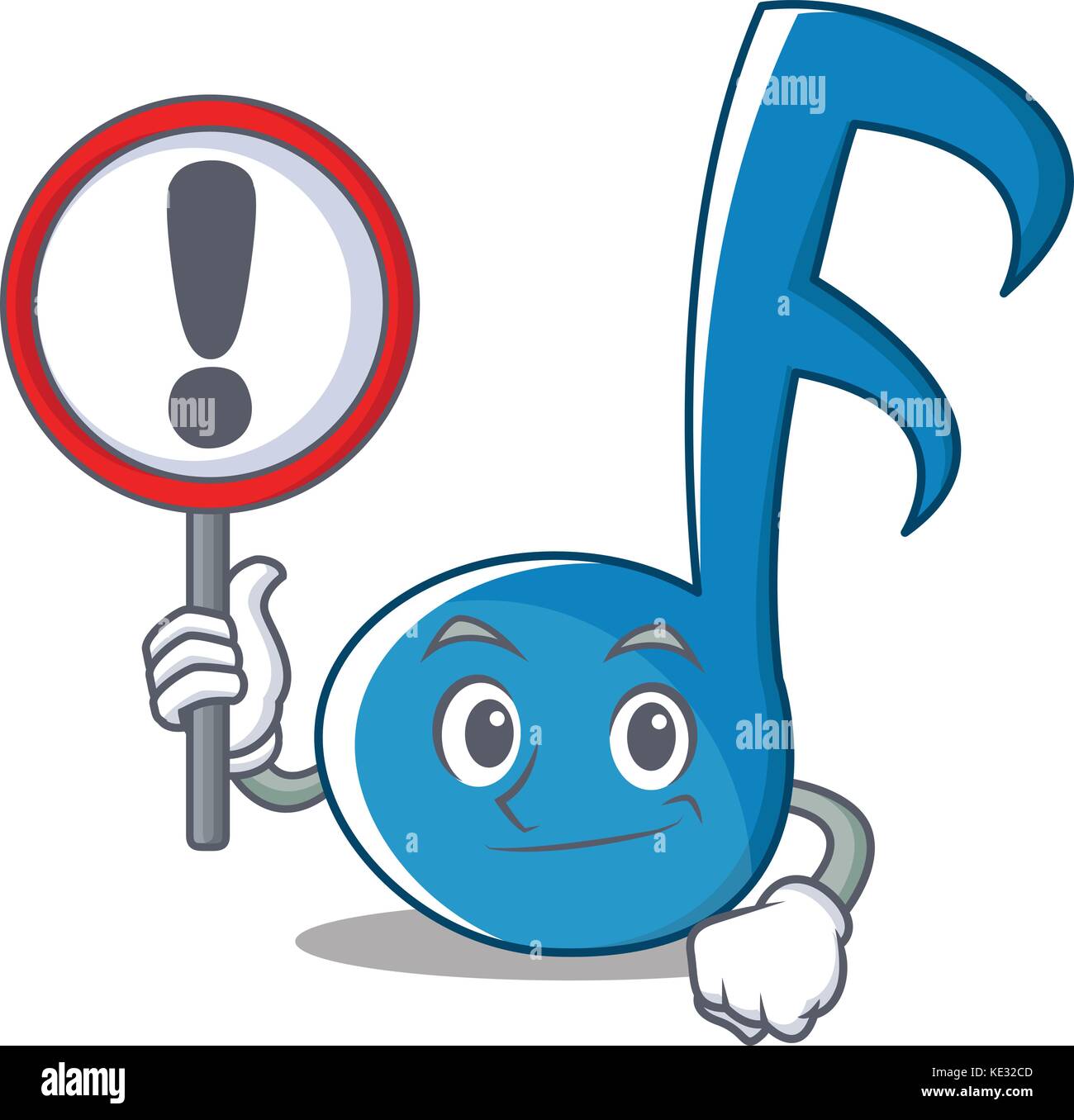 With Sign Music Note Character Cartoon Stock Vector Image & Art - Alamy