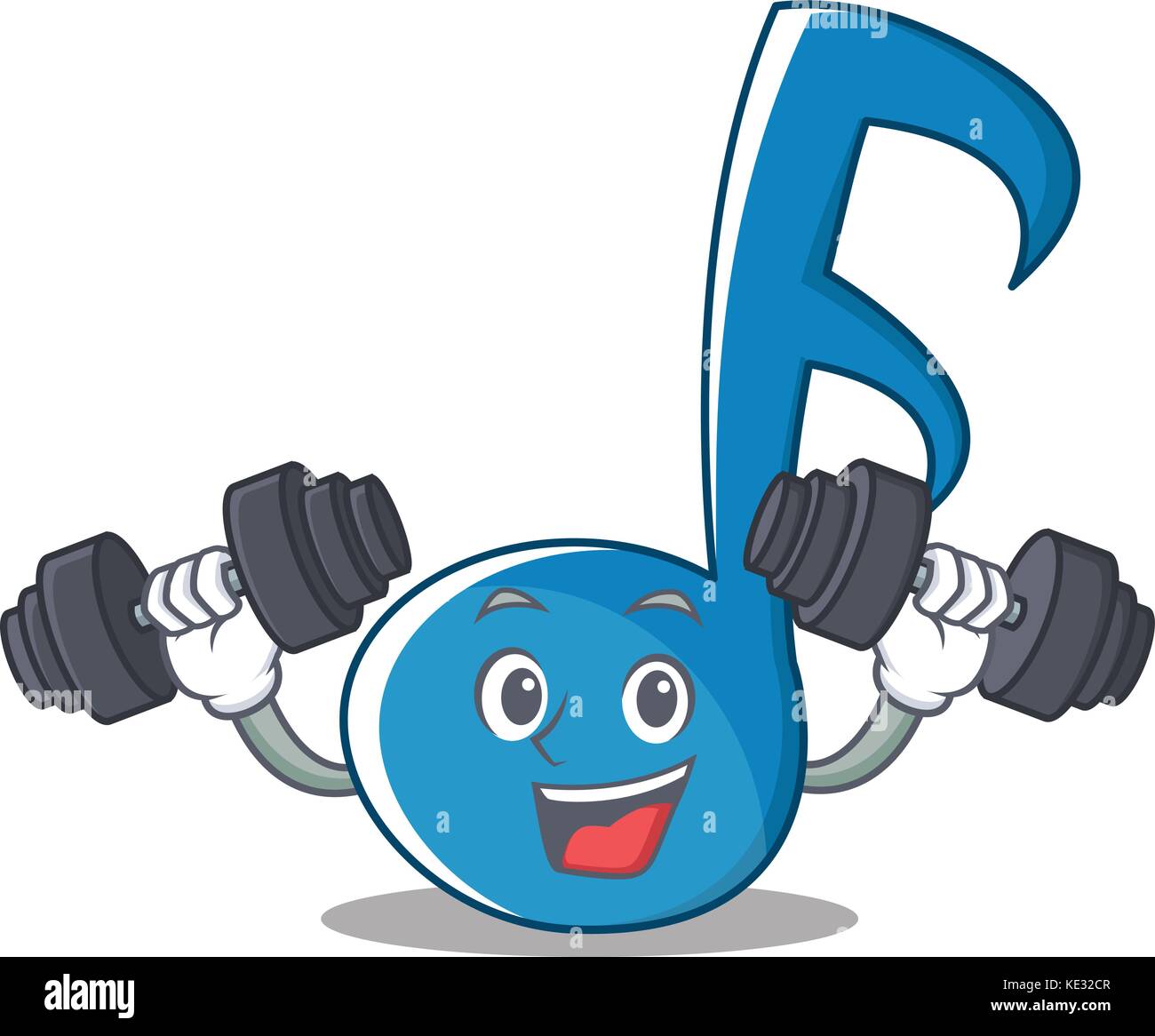Fitness Music Note Character Cartoon Stock Vector Image & Art - Alamy