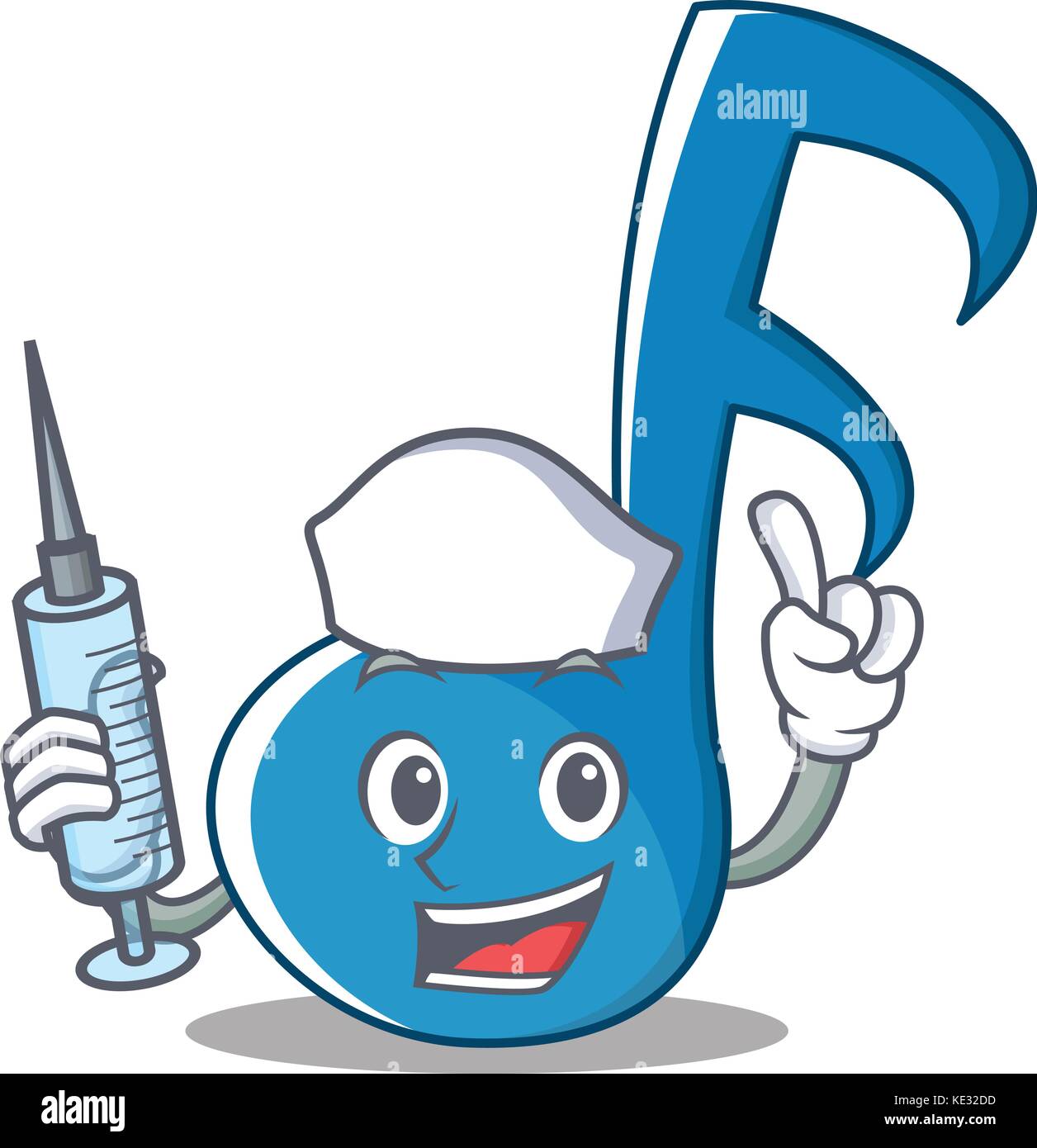 Nurse Music Note Character Cartoon Stock Vector Image & Art - Alamy