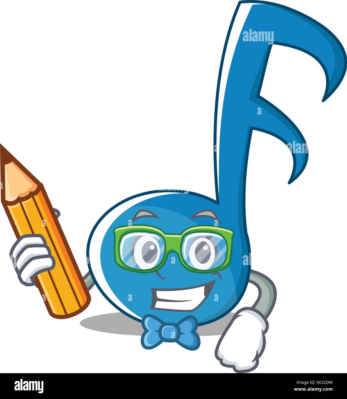 Student Music Note Character Cartoon Stock Vector Image & Art - Alamy
