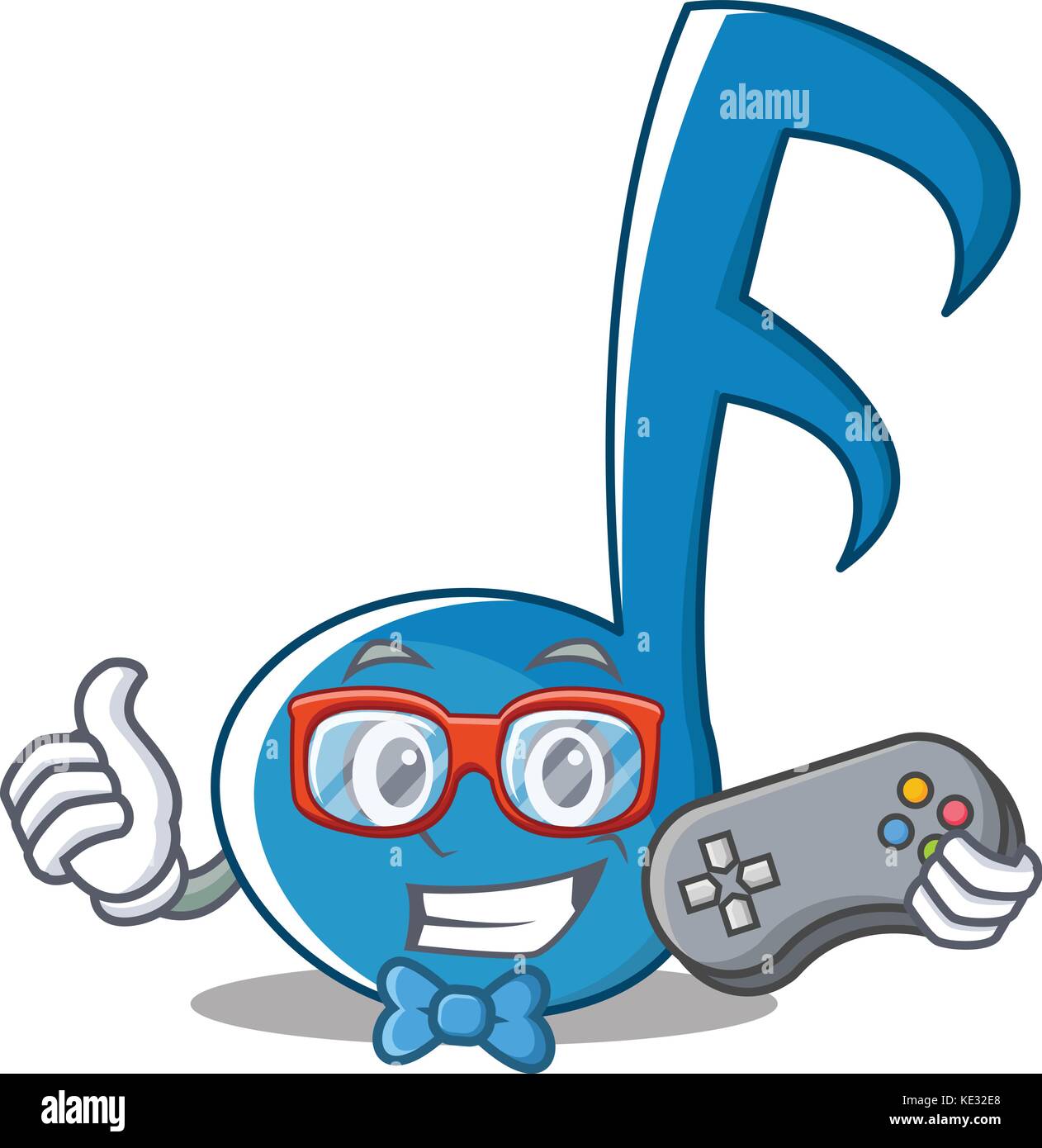Gamer Music Note Character Cartoon Stock Vector Image & Art - Alamy