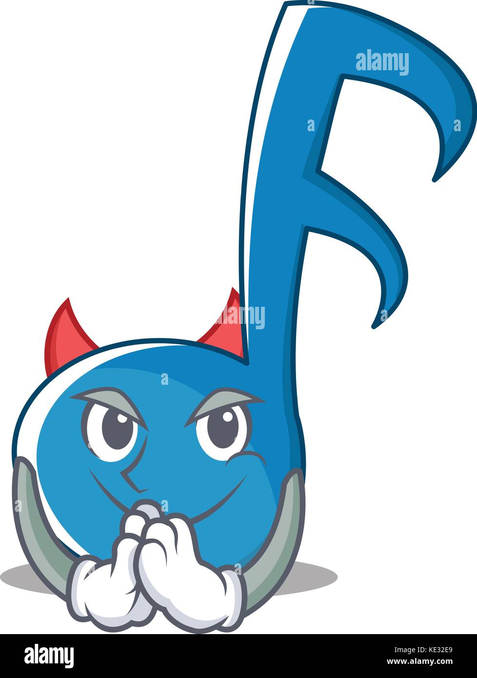 Devil Music Note Character Cartoon Stock Vector Image & Art - Alamy