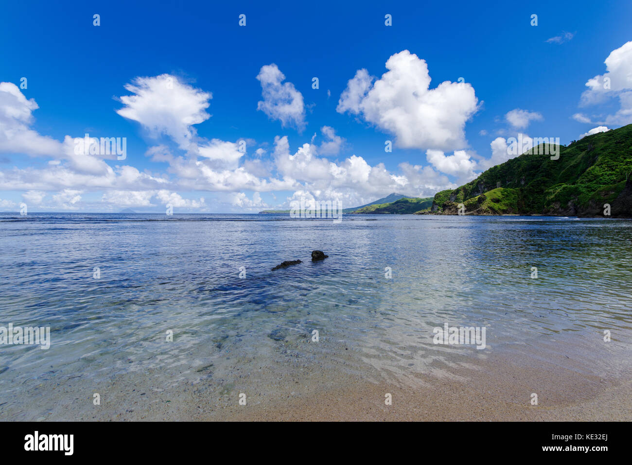 Beautiful white beach in Ivana Island, Batanes , Philippines Stock ...