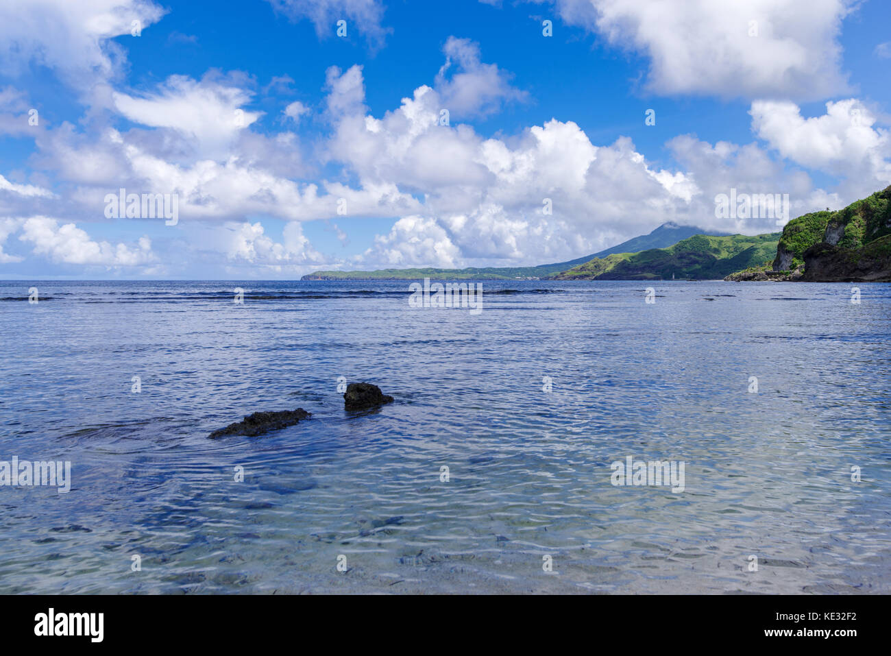 Beautiful white beach in Ivana Island, Batanes , Philippines Stock ...