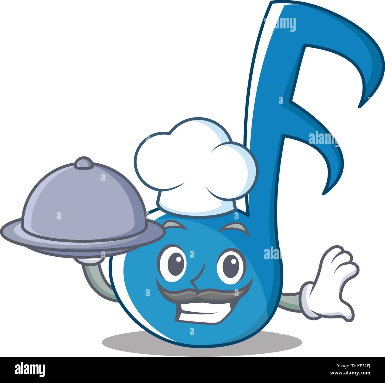 Chef Music Note Character Cartoon Stock Vector Image & Art - Alamy