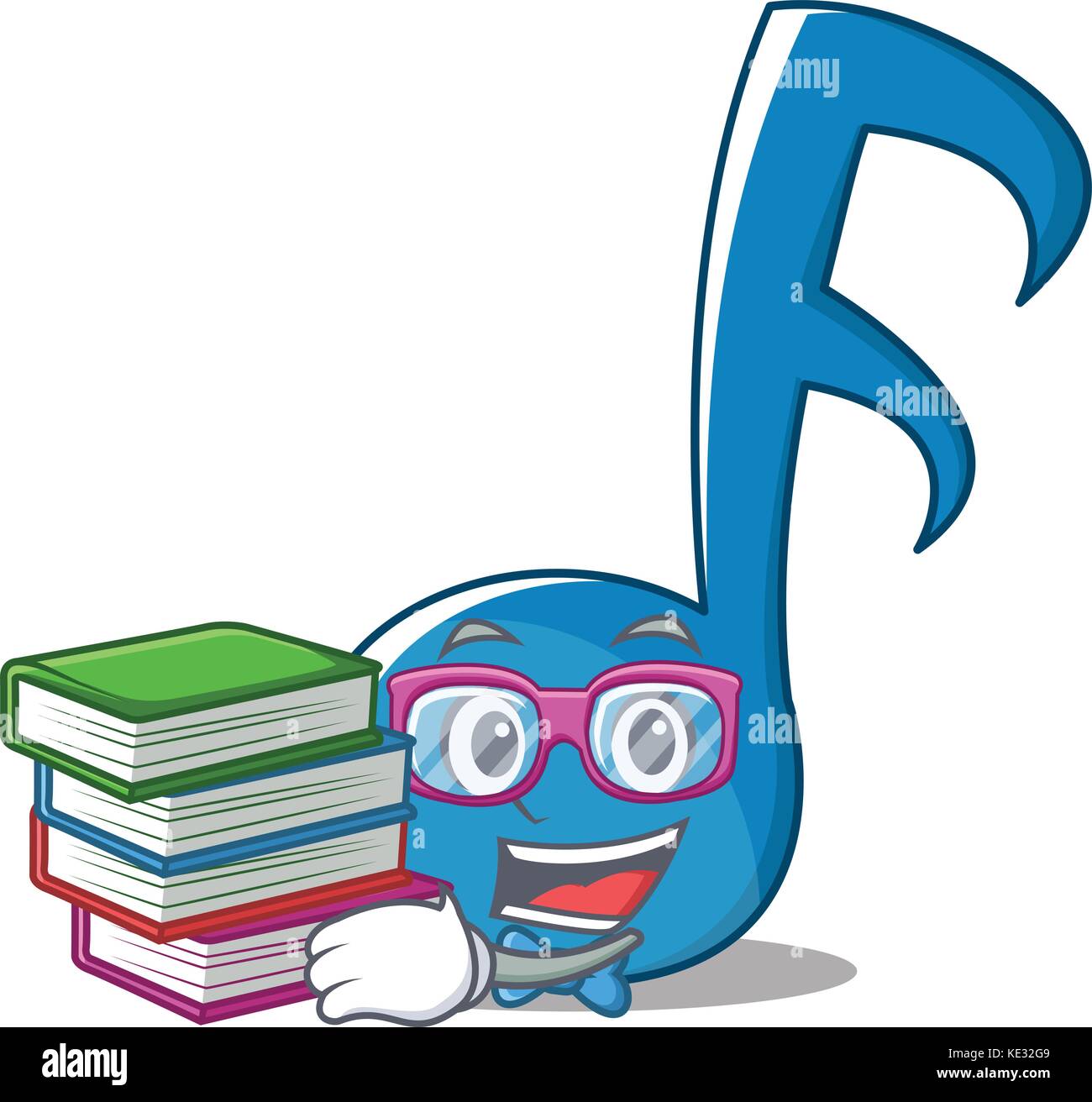 Geek Music Note Character Cartoon Stock Vector Image & Art - Alamy