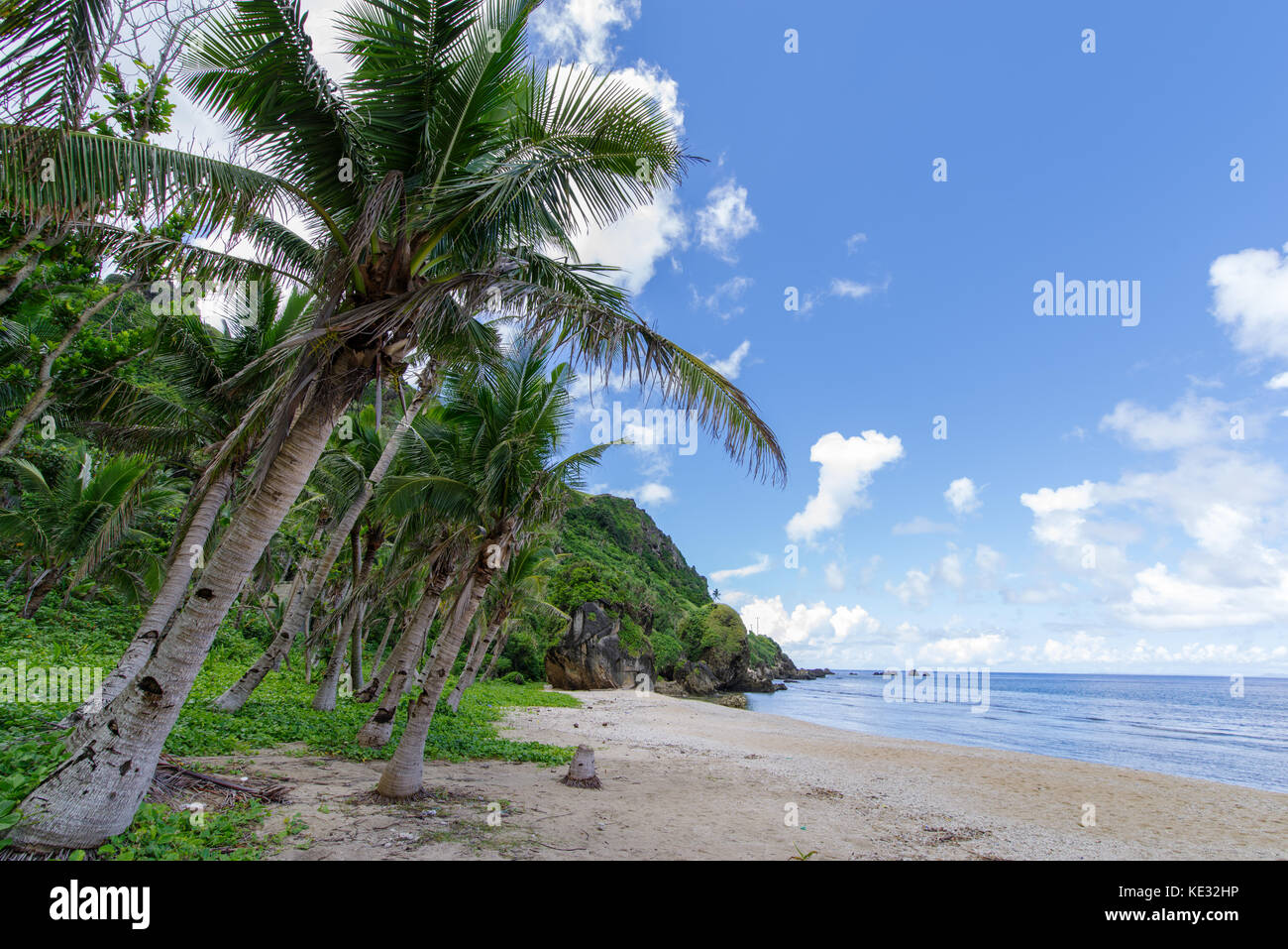 Beautiful white beach in Ivana Island, Batanes , Philippines Stock ...