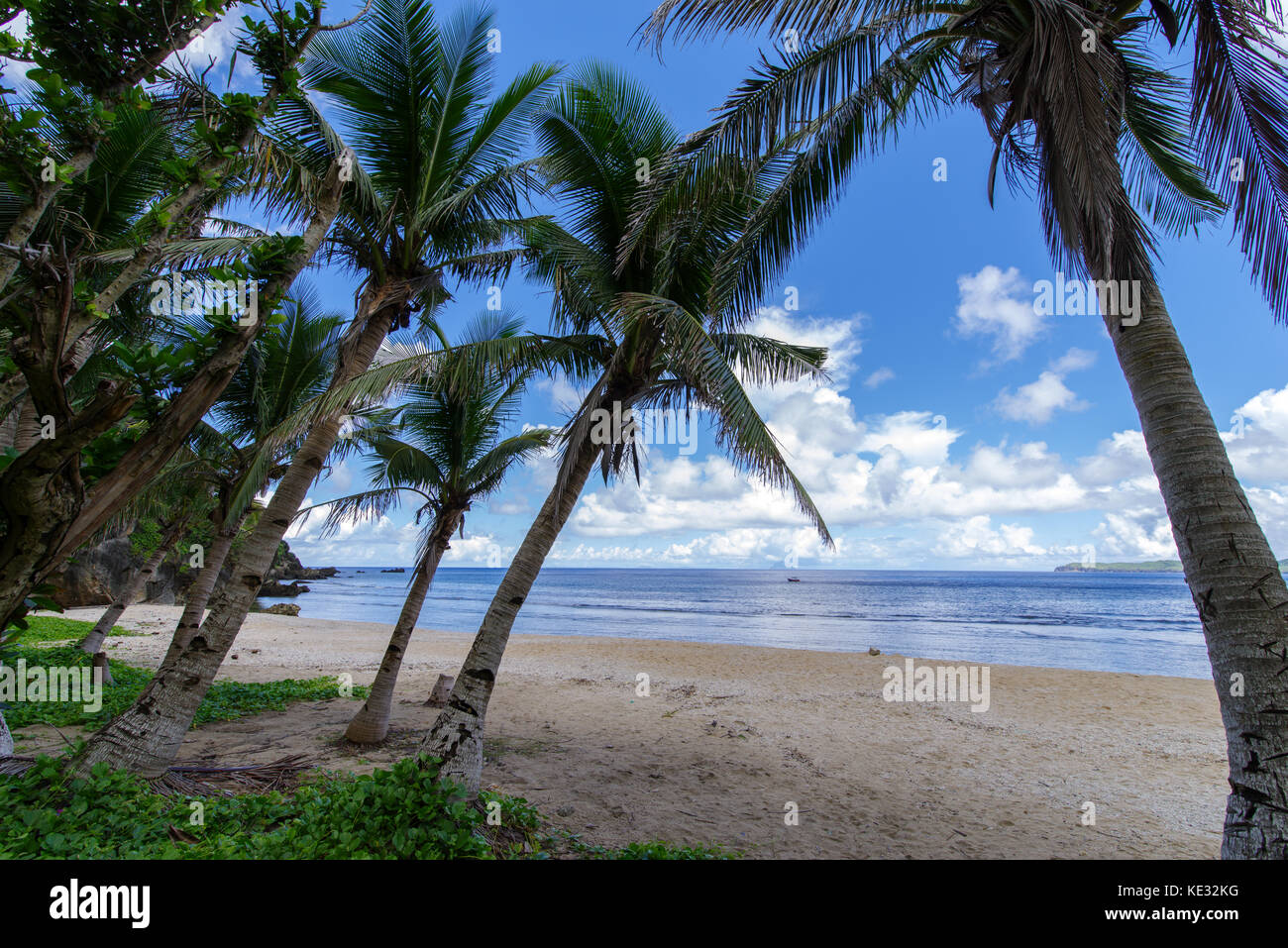Beautiful white beach in Ivana Island, Batanes , Philippines Stock ...