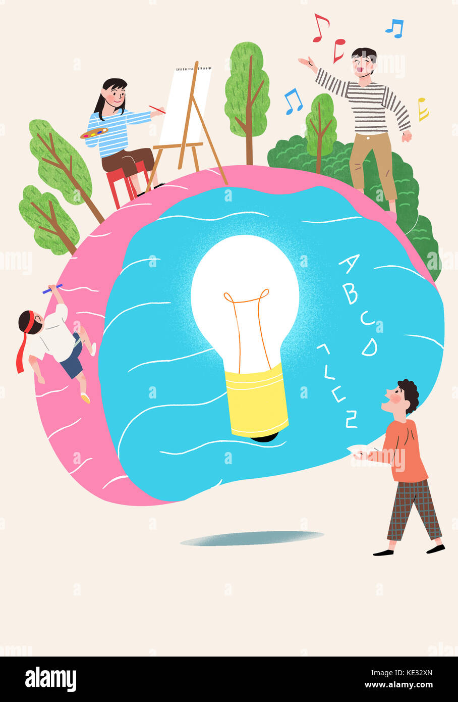 Various school subjects Stock Photo - Alamy