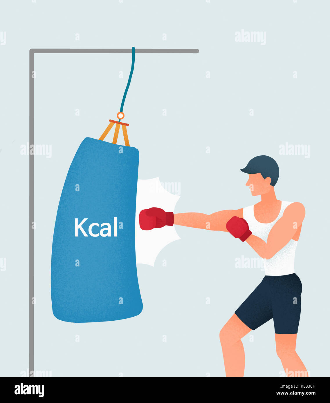 Man doing boxing Stock Photo - Alamy