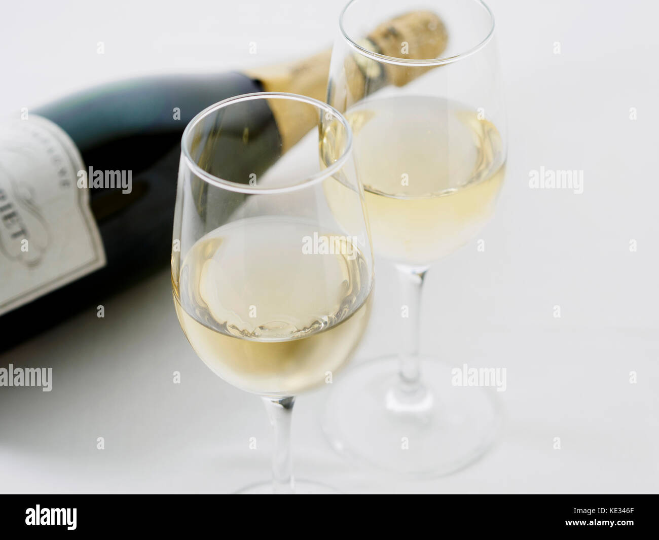 Glass of White Wine Stock Photo - Alamy