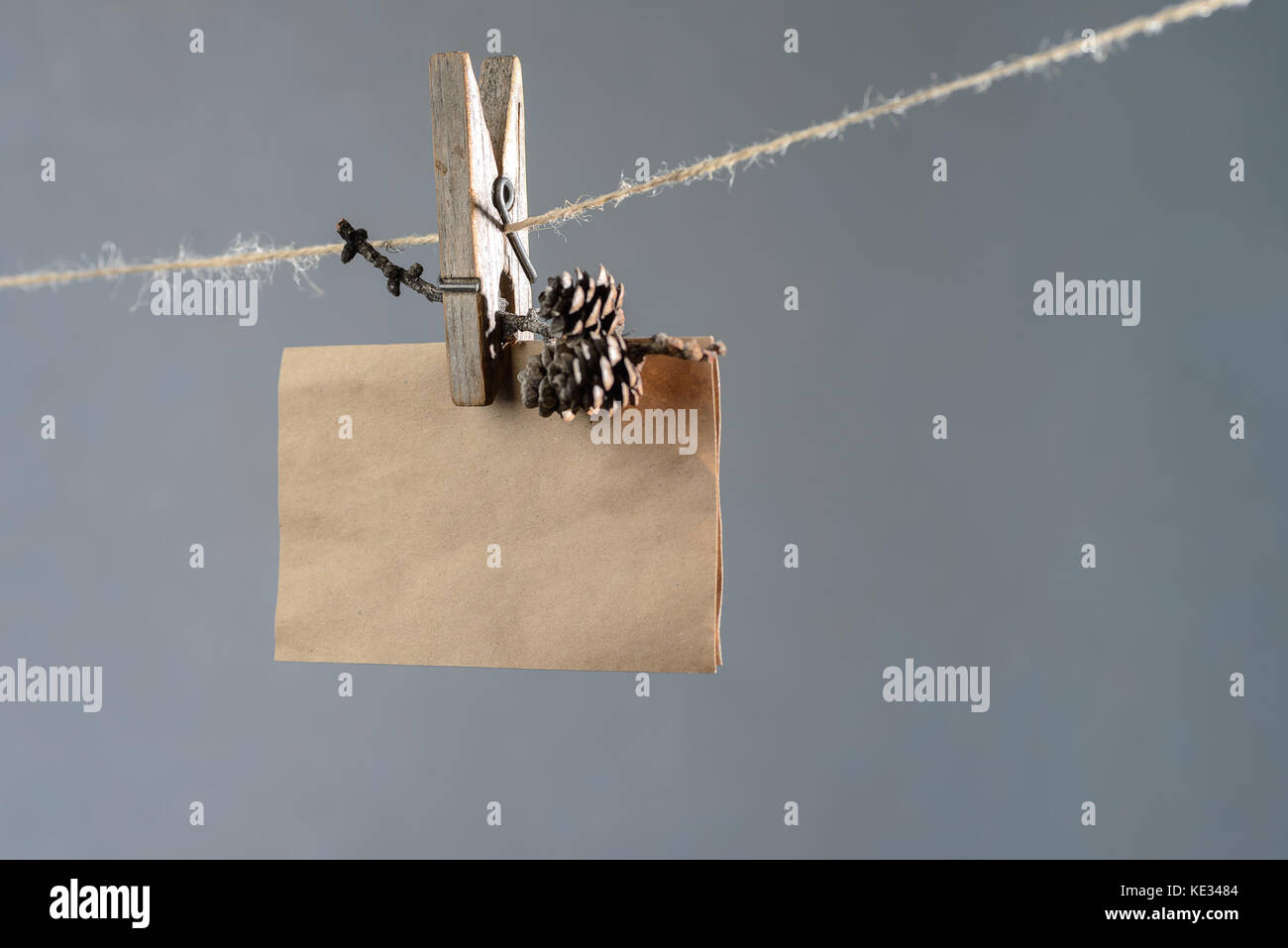 Empty card hanging on hi-res stock photography and images - Alamy