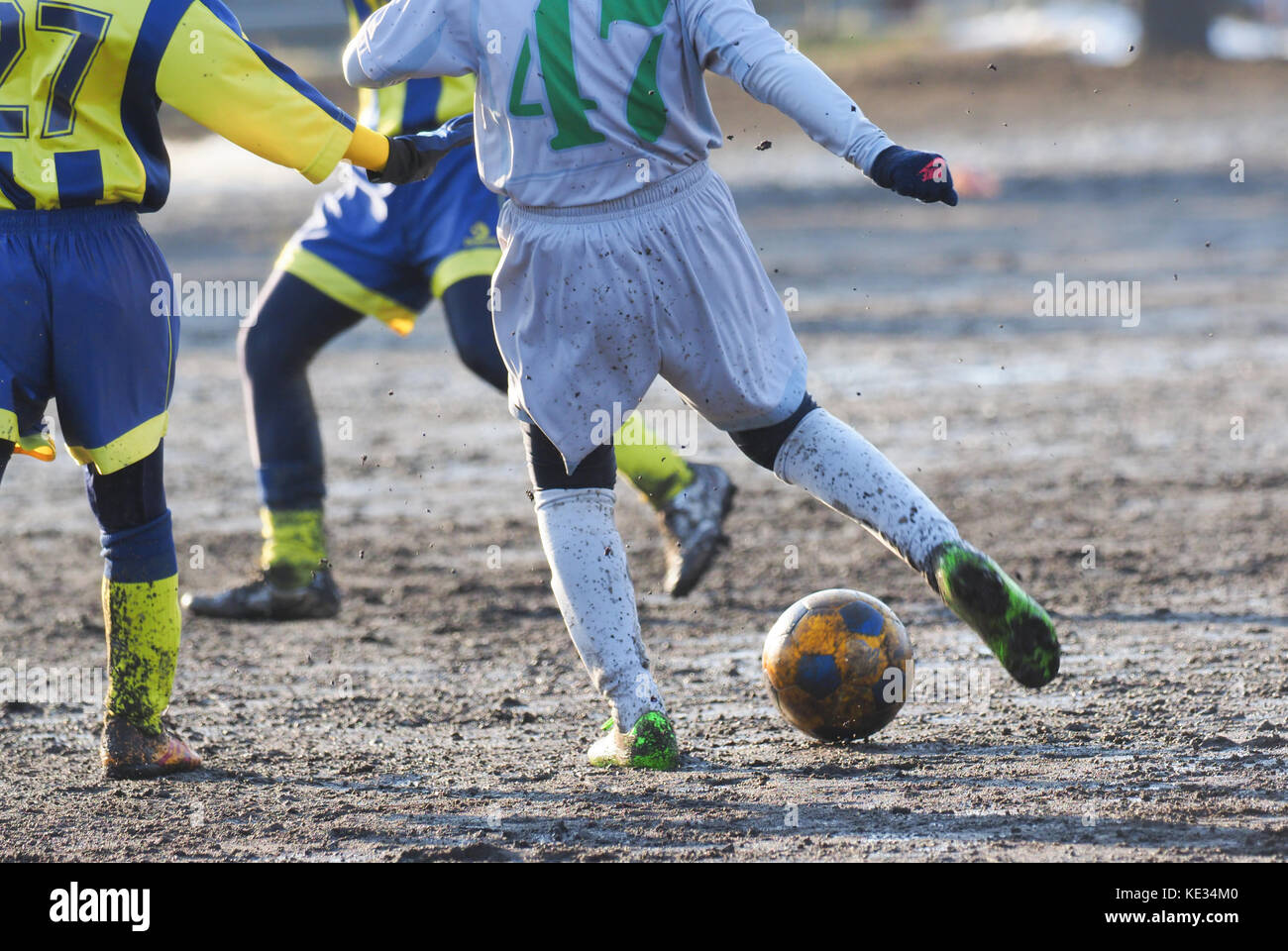 Rain soccer female hi-res stock photography and images - Alamy