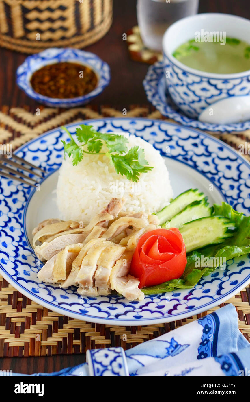 Hainanese chicken rice hi-res stock photography and images - Alamy