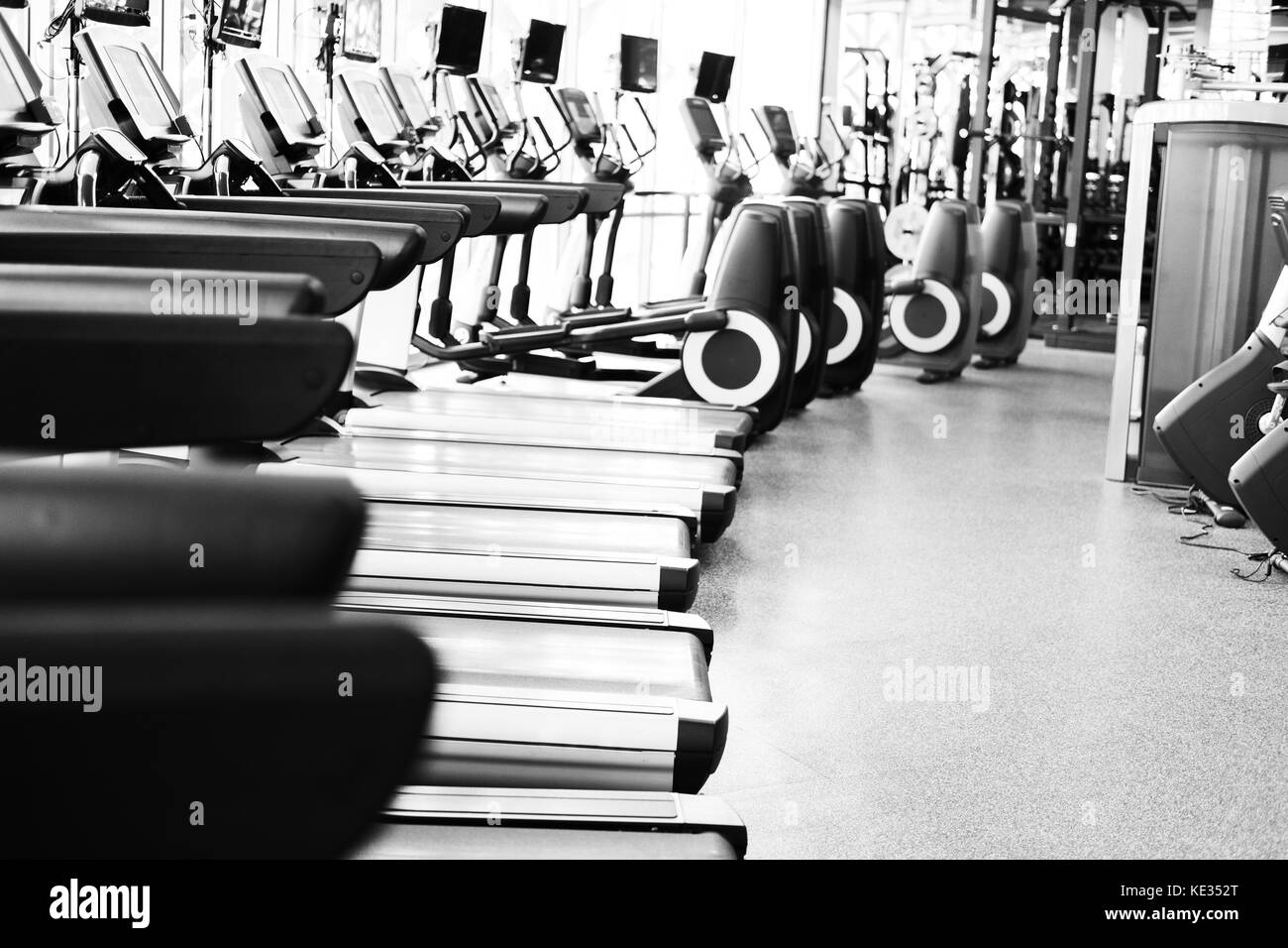 Fitness Class Black And White