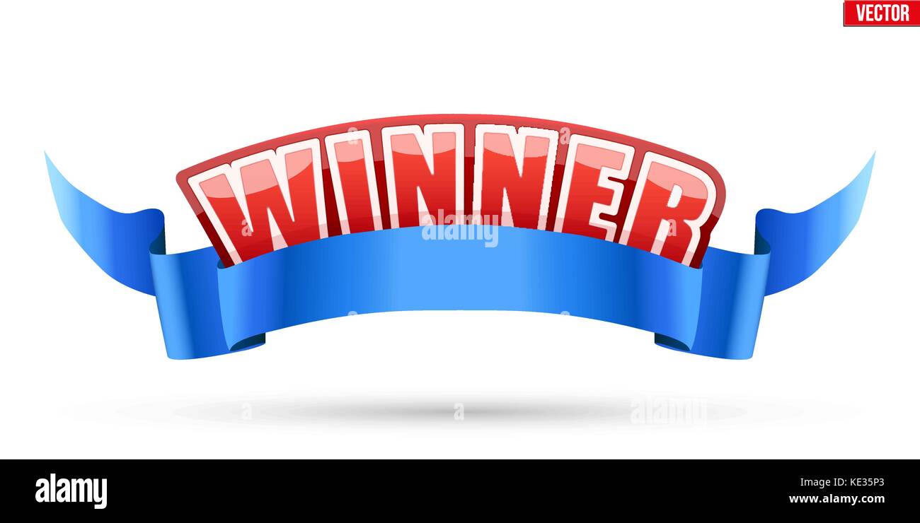 Label with Winner word and ribbon Stock Vector Image & Art - Alamy