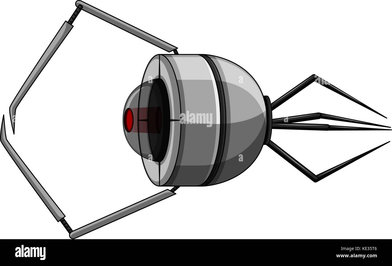 Robot with red razor in middle illustration Stock Vector Image & Art ...