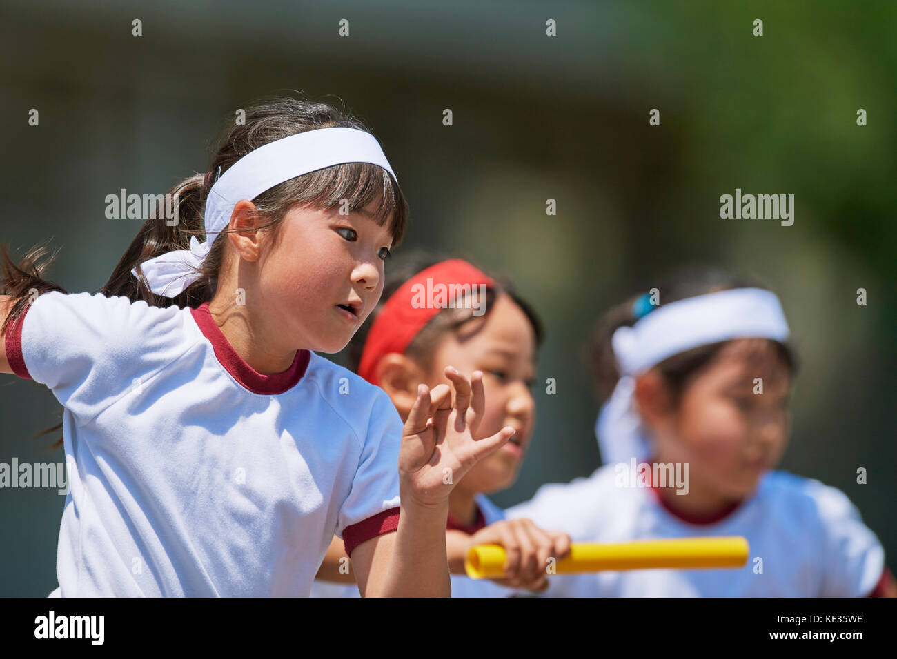 Japanese kids during school sports day Stock Photo - Alamy