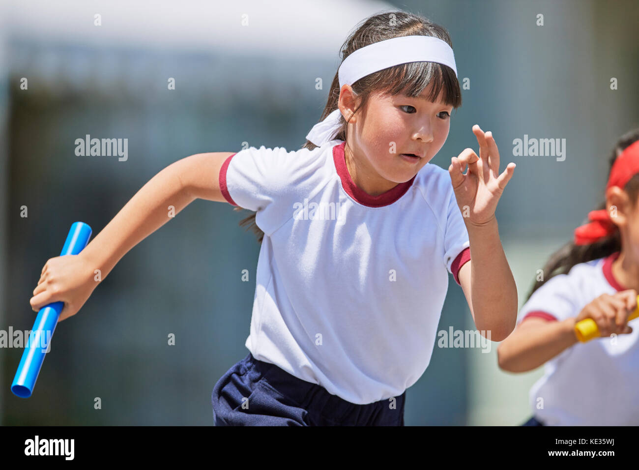 Japanese kid during school sports day Stock Photo - Alamy
